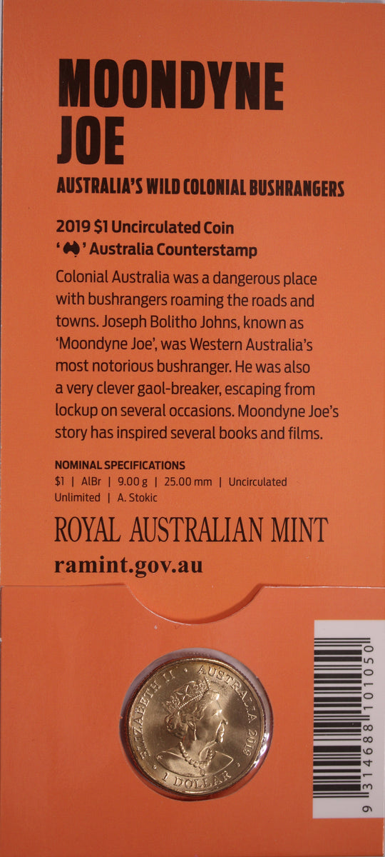 2019 $1 The Bold the Bad and the Ugly Moondyne Joe - Australia Counter ...