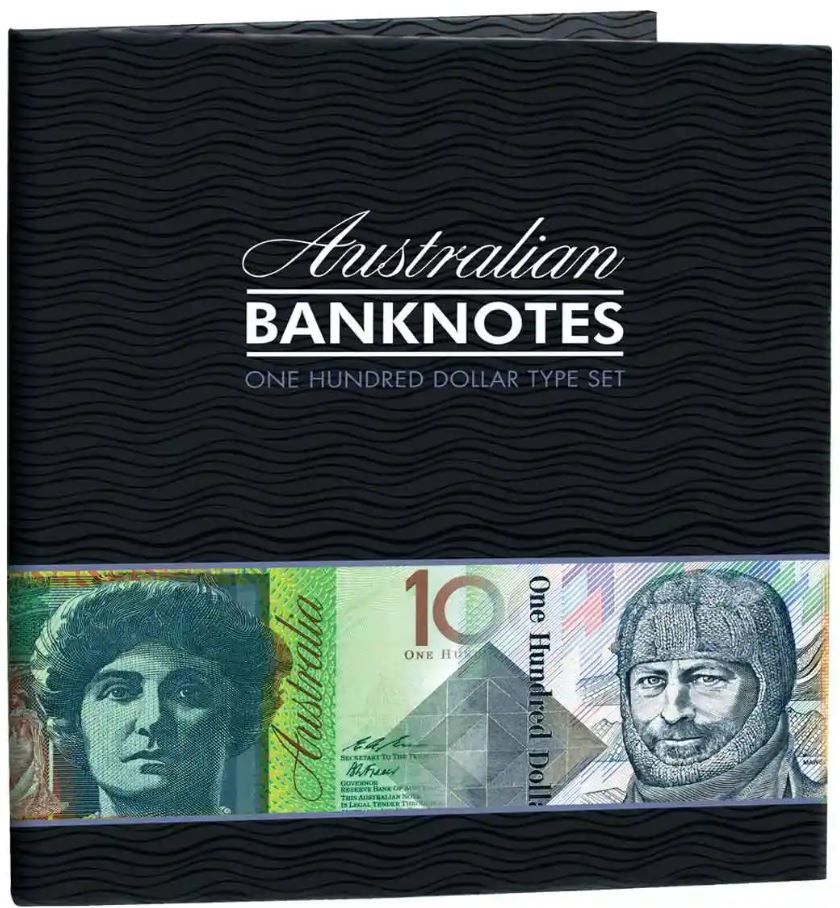 Australian $100 Banknote Type Set Folder – Thompsons Coins