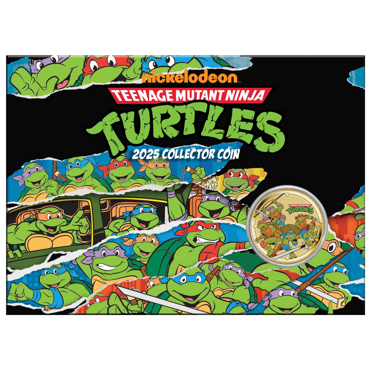 Teenage Mutant Ninja Turtles 2025 Collector Coin in Card – Thompsons Coins