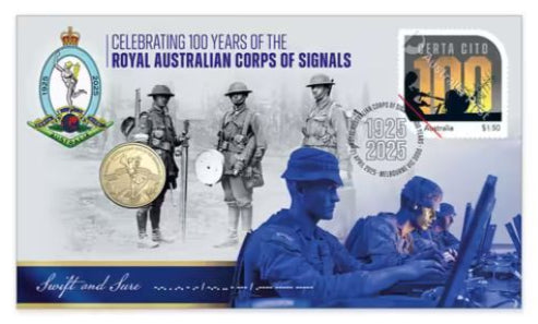 2025 $1 Centenary of Royal Australian Corps of Signals PNC – Thompsons ...