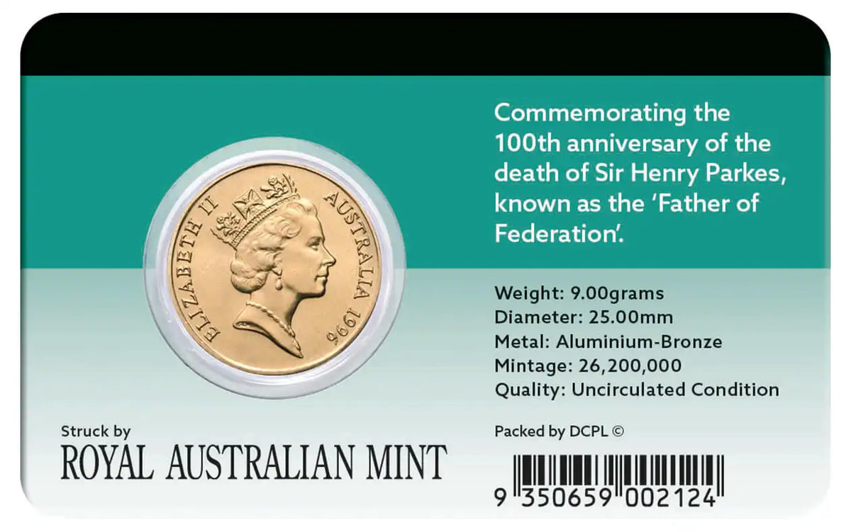 Sir Henry Parkes 1996 $1 Al-Br Coin Pack – Thompsons Coins