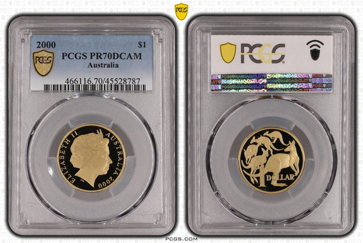 2000 Australian $1 Proof Coin PR70DCAM – Thompsons Coins