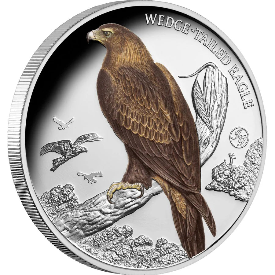 2025 $1 Birds of Australia Wedge-tailed Eagle 1oz Silver Proof Coin ...