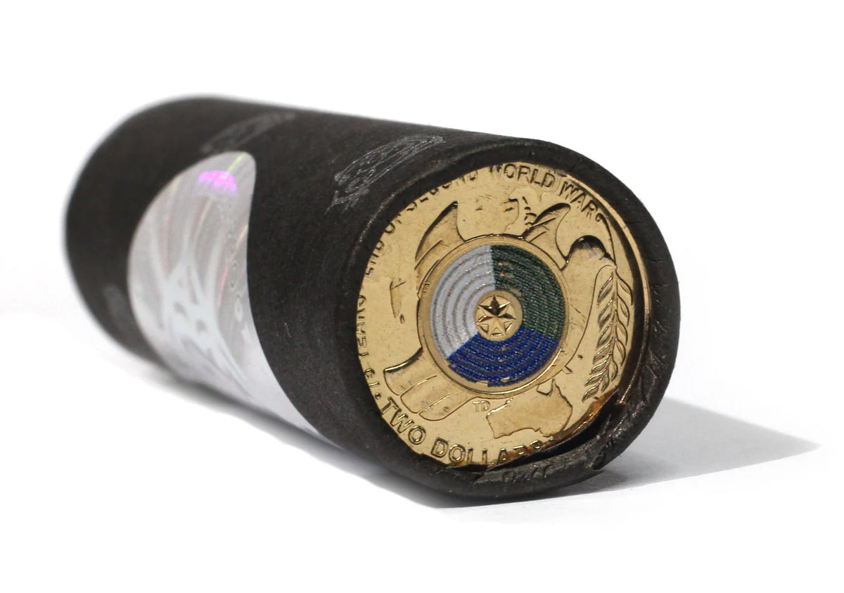 2020 $2 75th Anniversary End of WWII Cotton & Co Roll – Thompsons Coins