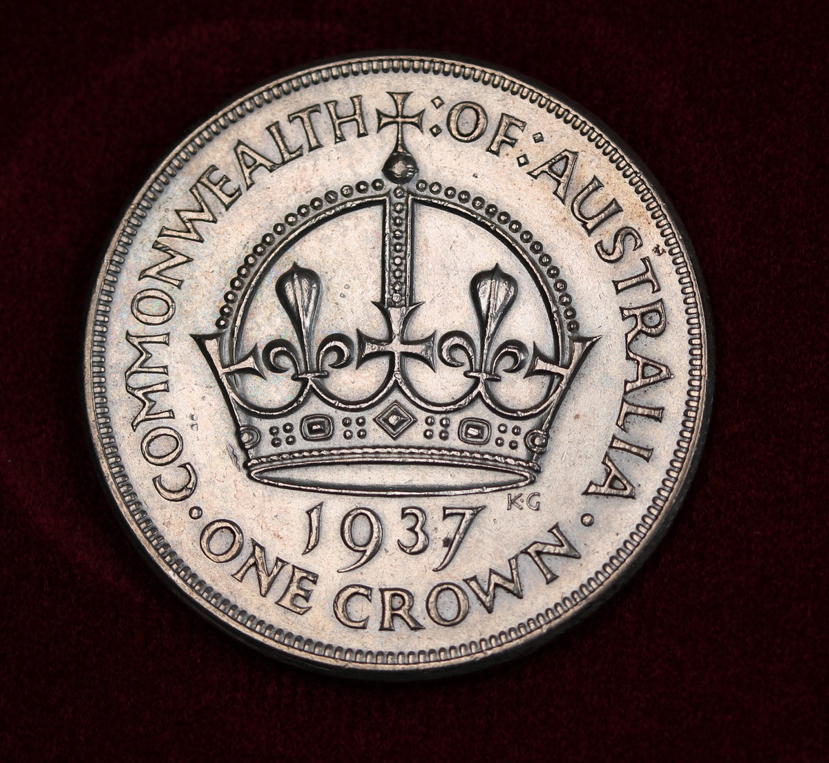 1937 and 1938 Australian Crown Coin Pair in Presentation Box EF ...