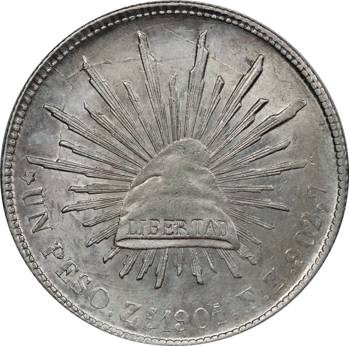 Mexico 1901 Silver Peso Coin EF – Thompsons Coins