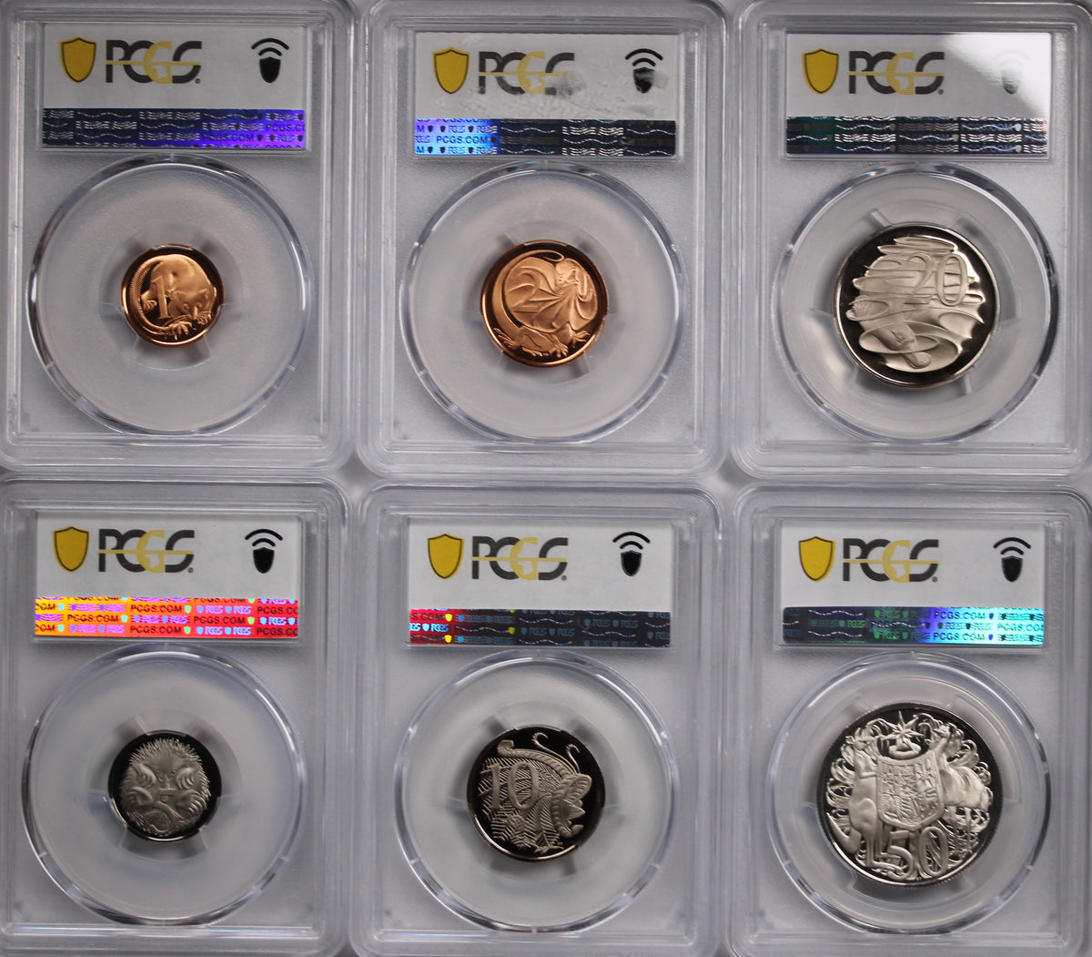 1966 Australian Proof Coin Set - All Graded PR69DCAM – Thompsons Coins