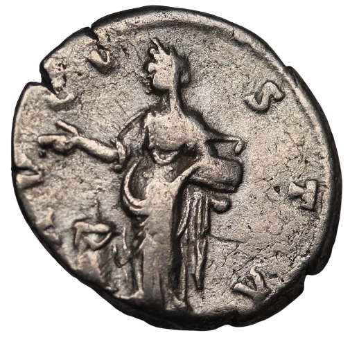 Rome Faustina I The Elder Silver Denarius 141AD Fine – Thompsons Coins