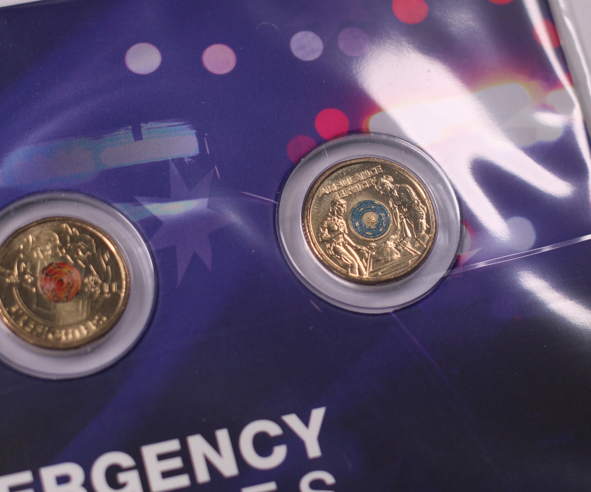 Emergency Services Coloured $2 Trio Pack – Thompsons Coins