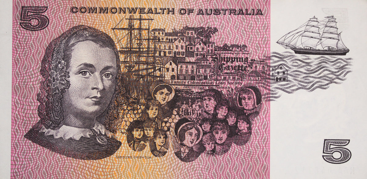 1967 Coombs/Randall $5 First Prefix aEF – Thompsons Coins