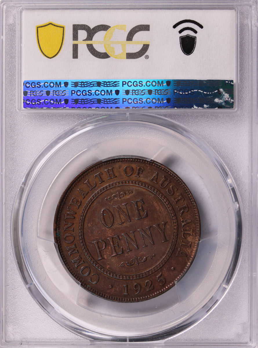 1925 Australia Penny PCGS AU53 – Thompsons Coins
