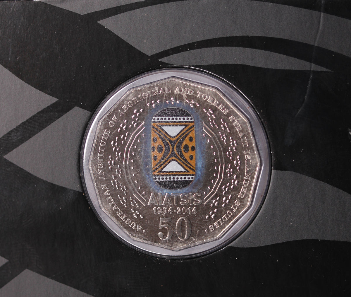 2014 50c AIATSIS Coloured Uncirculated Coin – Thompsons Coins