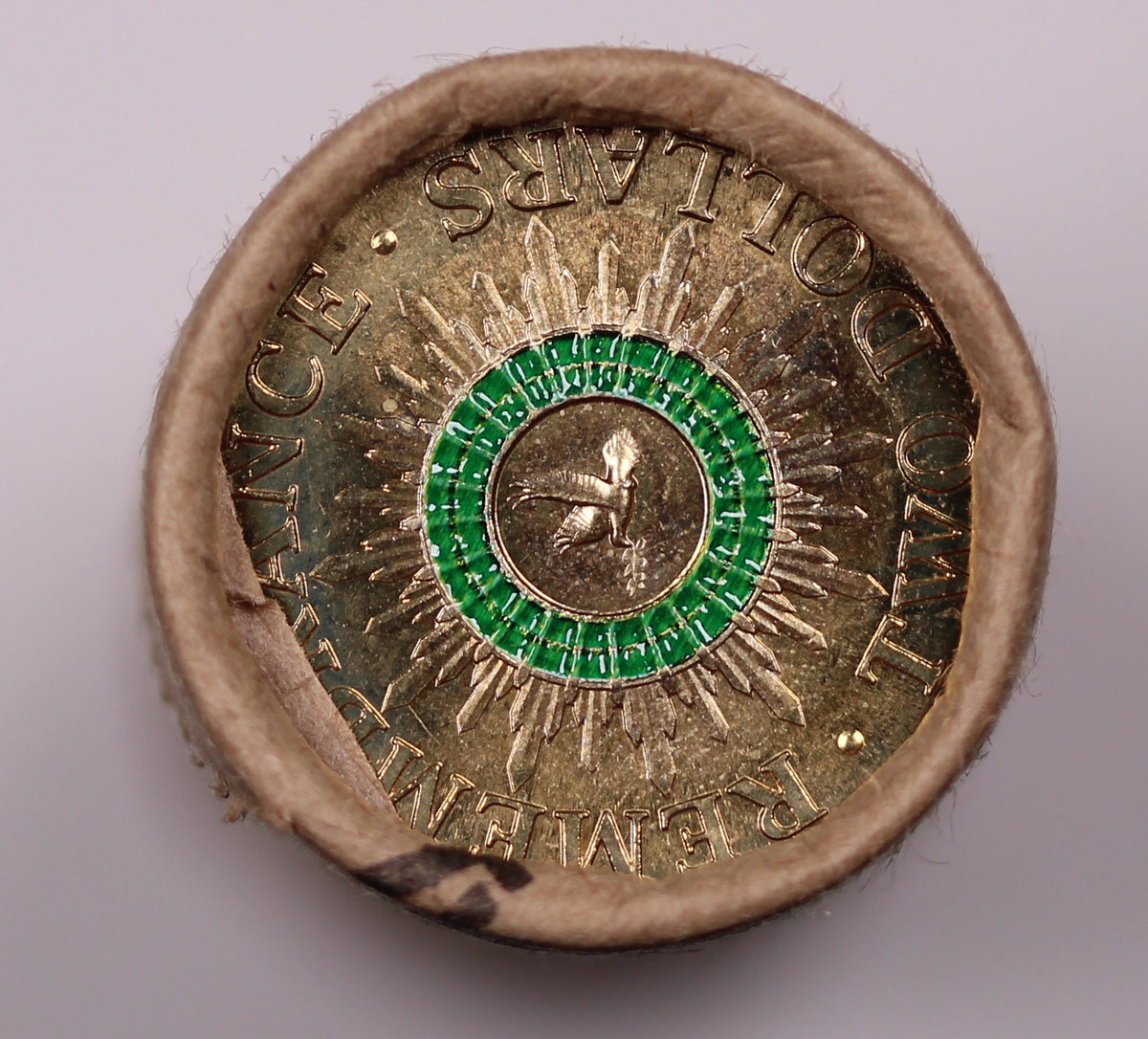 2015 Green Peace Dove $2 RAM Roll H/H – Thompsons Coins