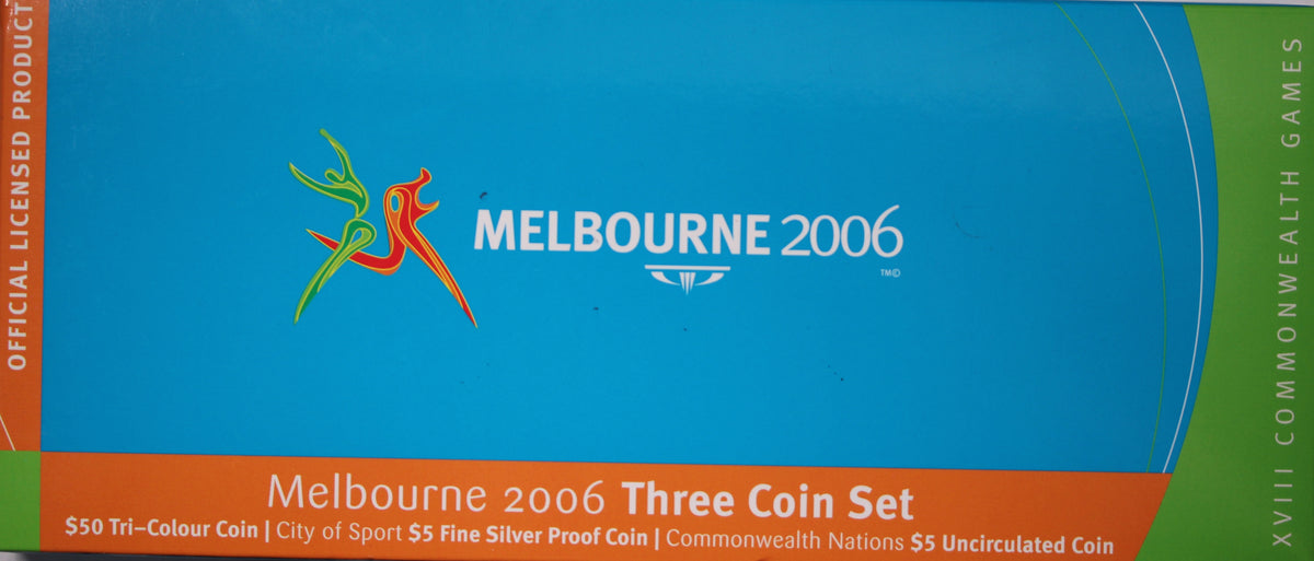 Melbourne 2006 XVIII Commonwealth Games Three Coin Proof Set ...