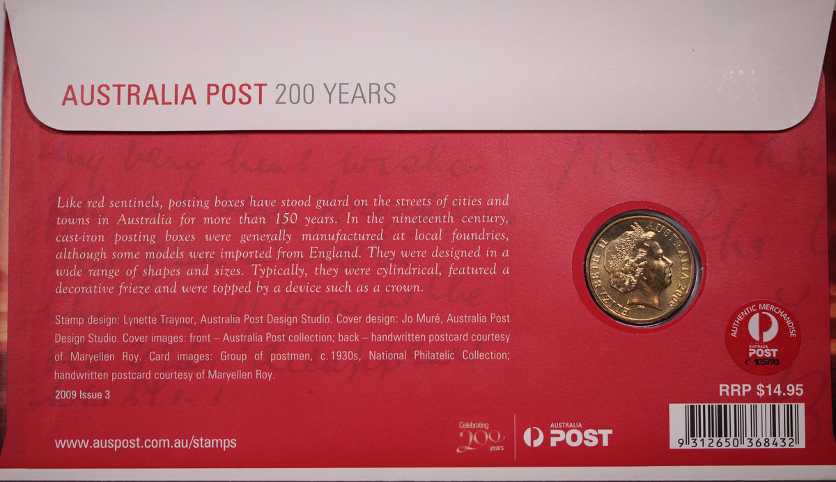 2009 $1 Celebrating 200 Years of Australia Post - PNC – Thompsons Coins