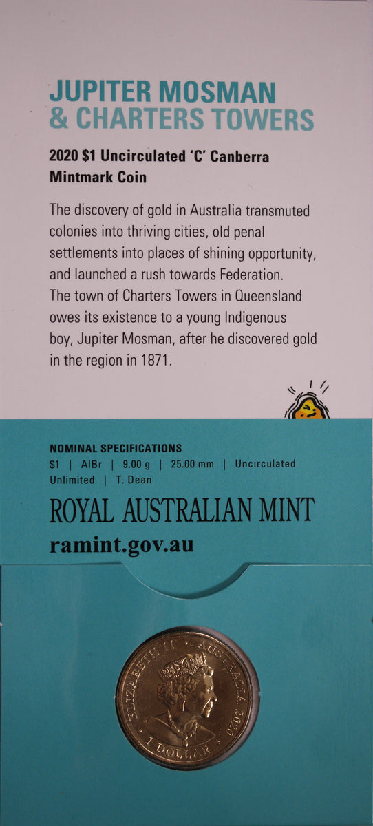 2020 $1 Eureka! Australia's Gold Rush Jupiter Mosman - 'C' Mintmark ...