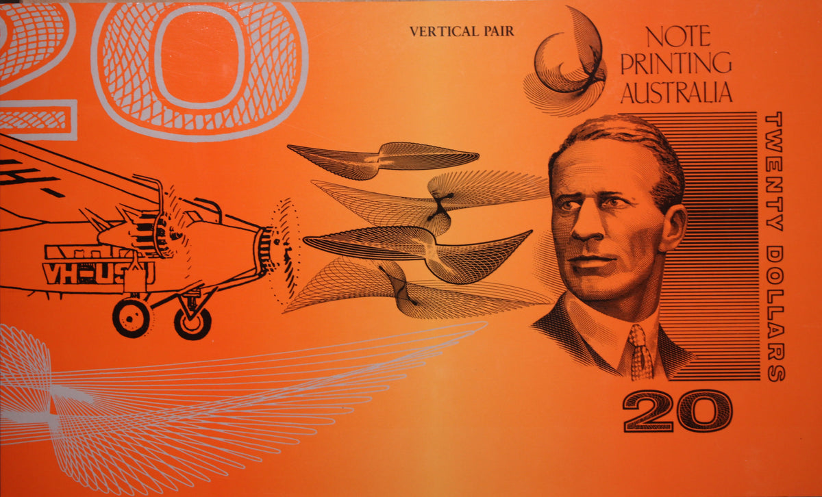 1994 $20 Uncut Vertical Pair Fraser/Cole NPA Folder – Thompsons Coins
