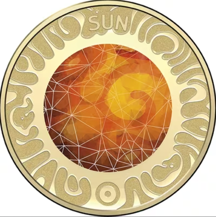 2017 Planetary $5 Sun Individual Coin in Card – Thompsons Coins