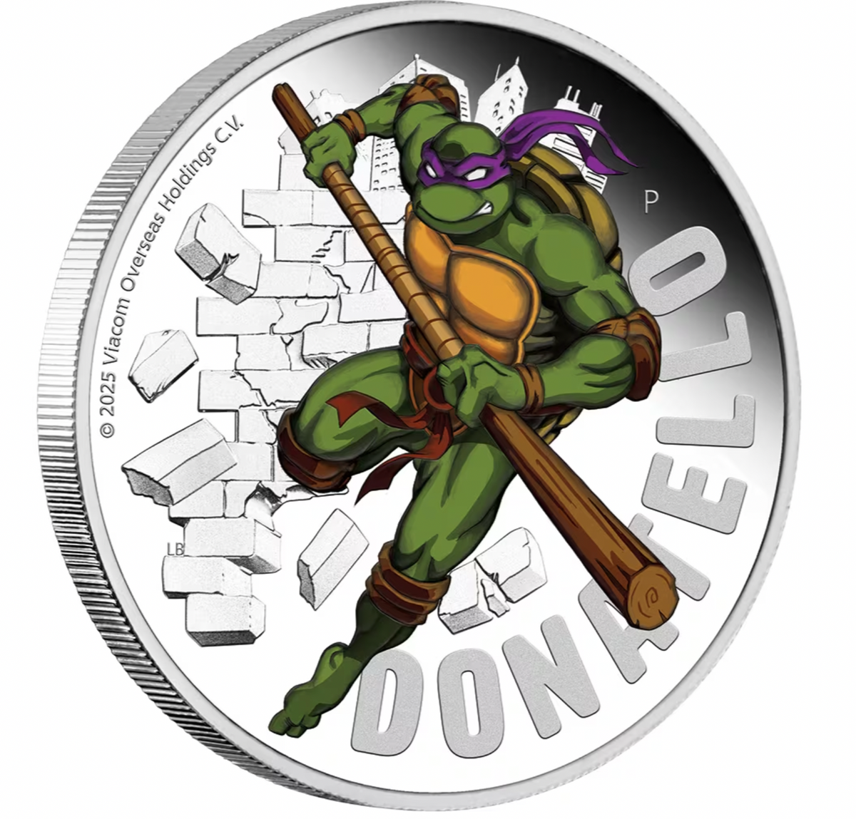 2025 Teenage Mutant Ninja Turtles - Donatello 1oz Silver Proof Coloure ...