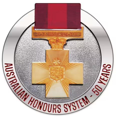 50th Anniversary of Australian Honours System Medallion Cover – Austra ...