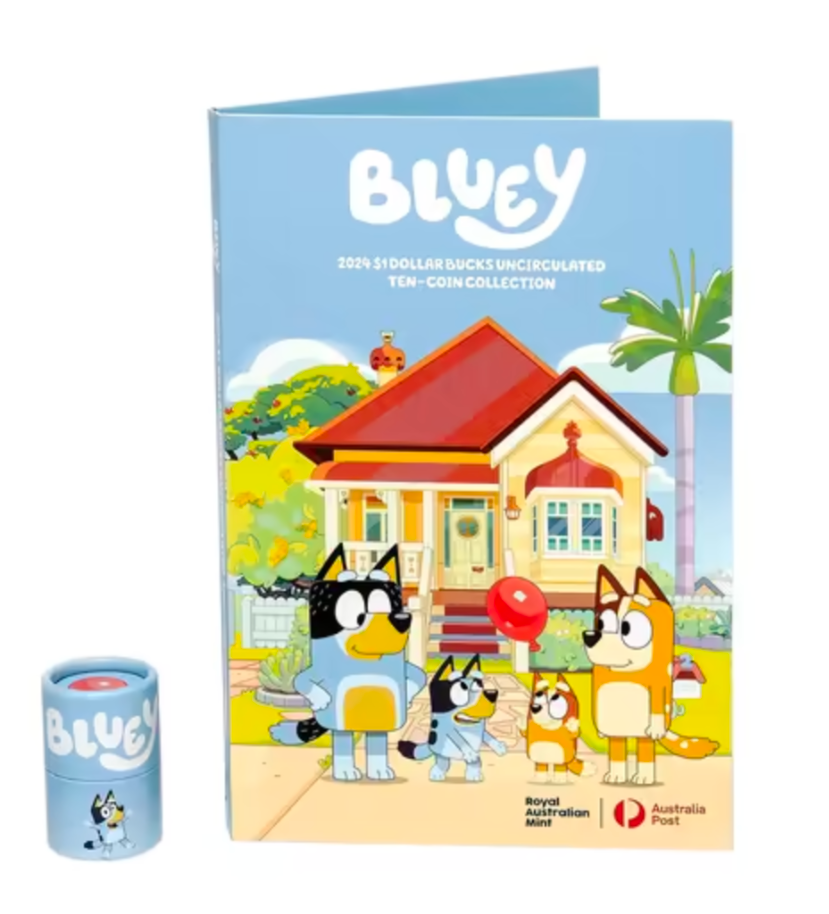 2024 $1 Bluey Coin Tube and Folder – Thompsons Coins
