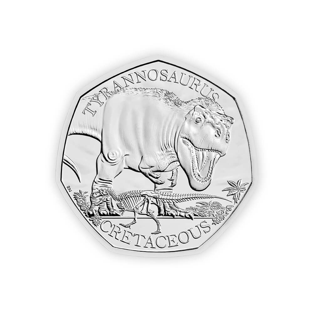 The Age of the Dinosaurs T-Rex 50p Coin Cover – Thompsons Coins