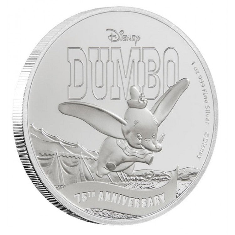 2016 Disney Classics 75th Anniversary of Dumbo 1oz Silver Proof Coin ...