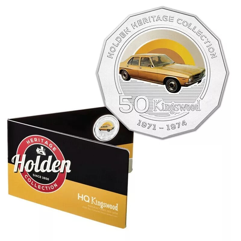 2016 50c Holden HK Kingswood Coin in Card – Thompsons Coins