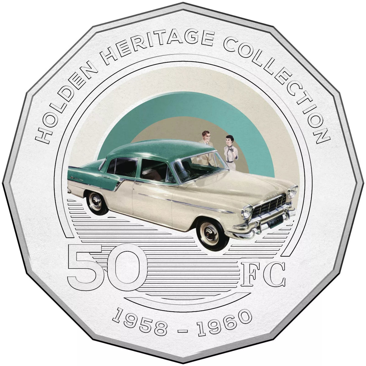 2016 50c Holden FC Coin in Card – Thompsons Coins
