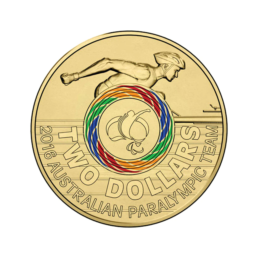 2016 Australian Paralympic Team Coloured $2 Coin Pack – Thompsons Coins