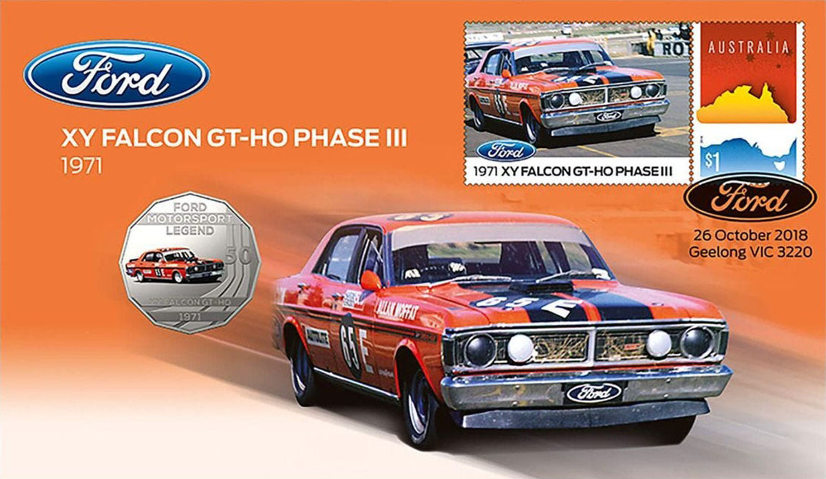 2018 Ford 1971 XY Falcon GT-HO Phase III 50c PNC – Thompsons Coins