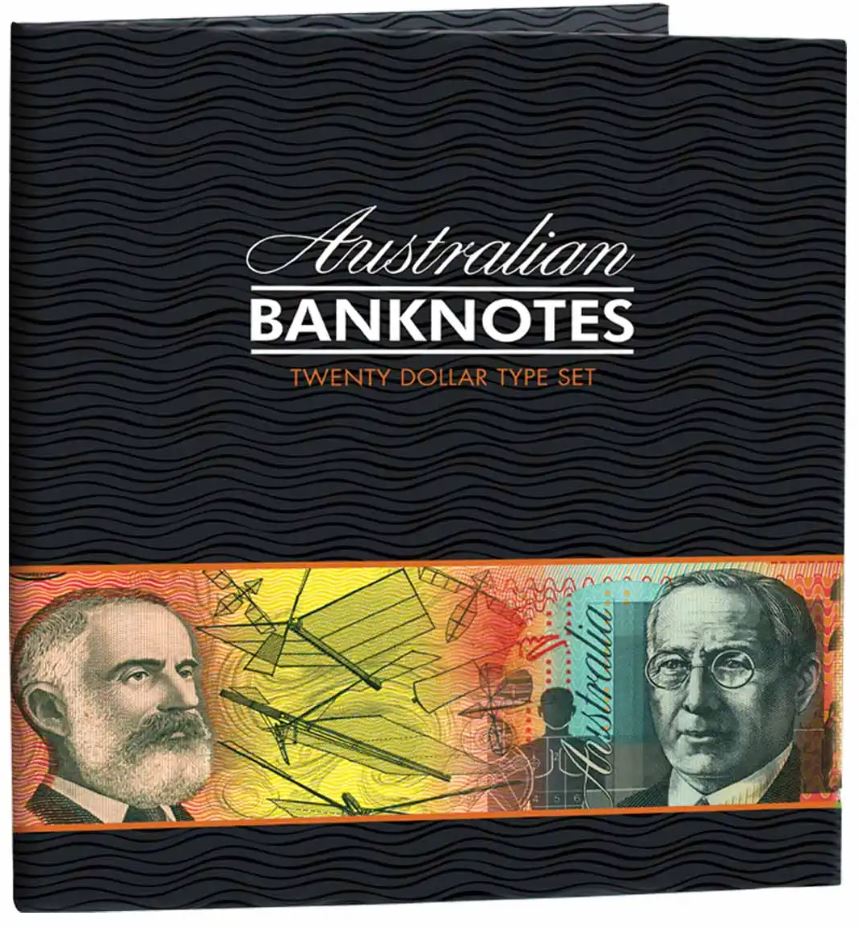 Australian $20 Banknote Type Set Folder – Thompsons Coins
