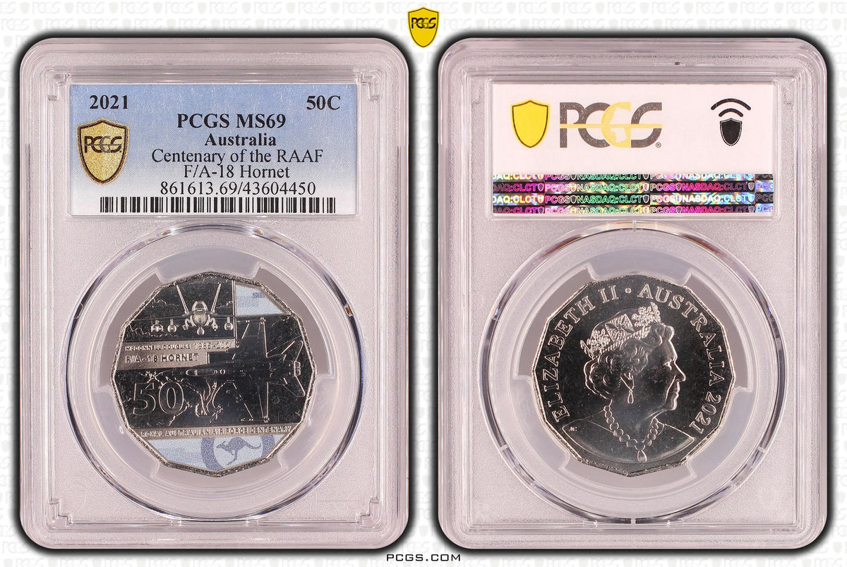 2021 Centenary of the RAAF 50c Coin MS69 – Thompsons Coins