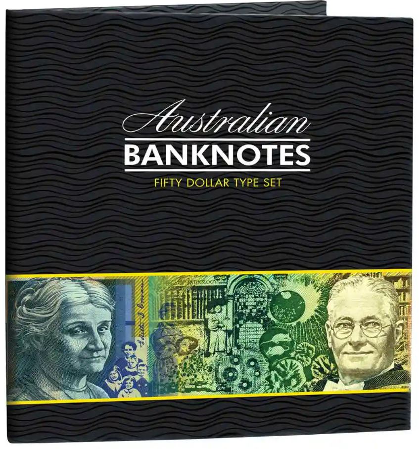 Australian $50 Banknote Type Set Folder – Thompsons Coins