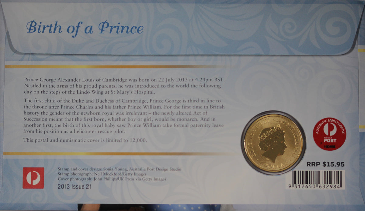 2013 Birth of Prince George $1 PNC – Thompsons Coins