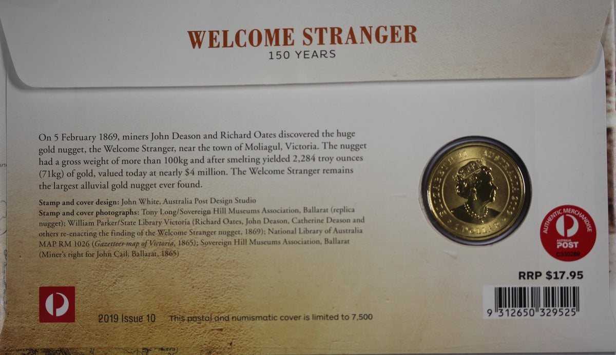2019 Welcome Stranger Gold Nugget 150th Anniversary $1 PNC – Thompsons ...