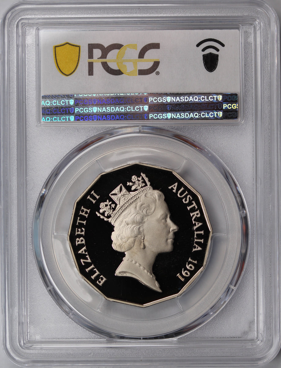 1991 25th Anniversary Decimal Currency 50c Coin PR70DCAM – Thompsons Coins