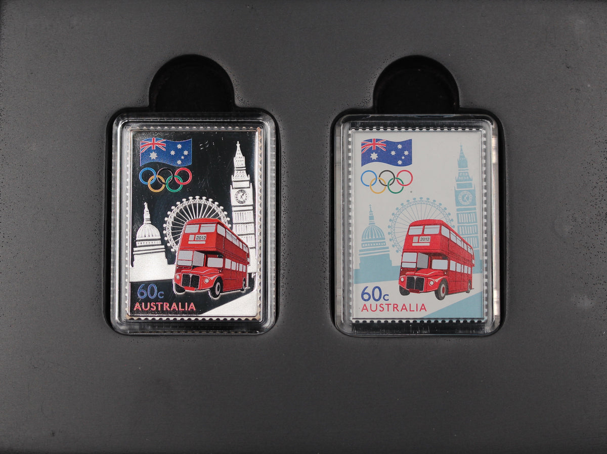 2011 Olympic Road to London 1/2oz Silver Proof Stamp and Coin Set ...
