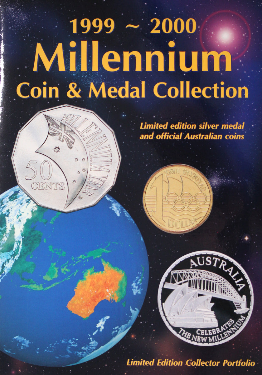 1999-2000 Millennium Coin Set w/ 1oz Silver Medallion – Thompsons Coins