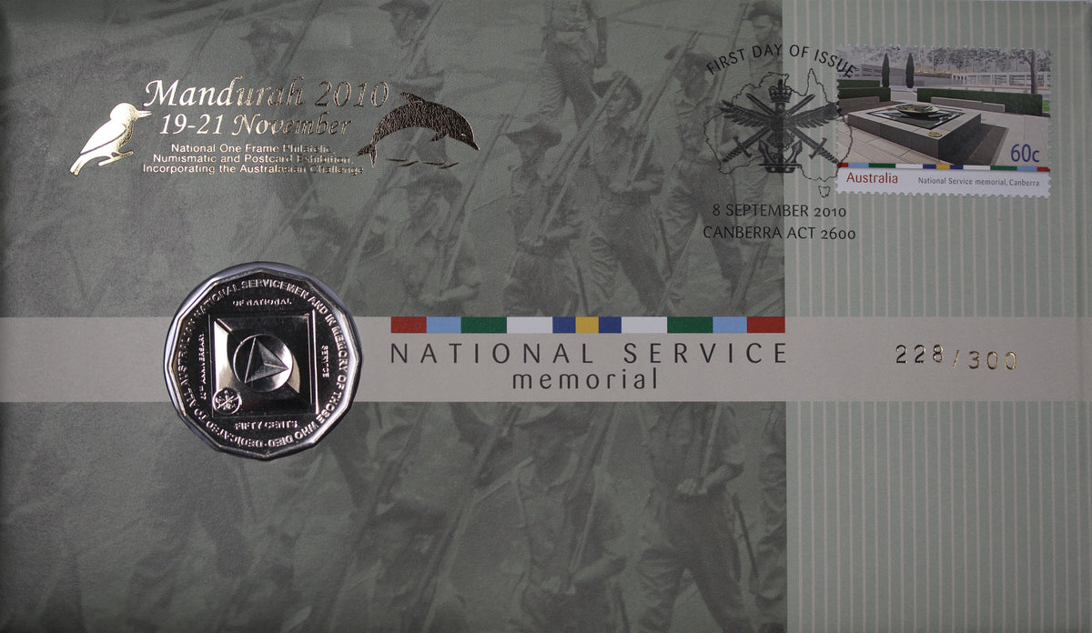 2010 National Service Memorial Mandurah Stamp Expo PNC – Thompsons Coins