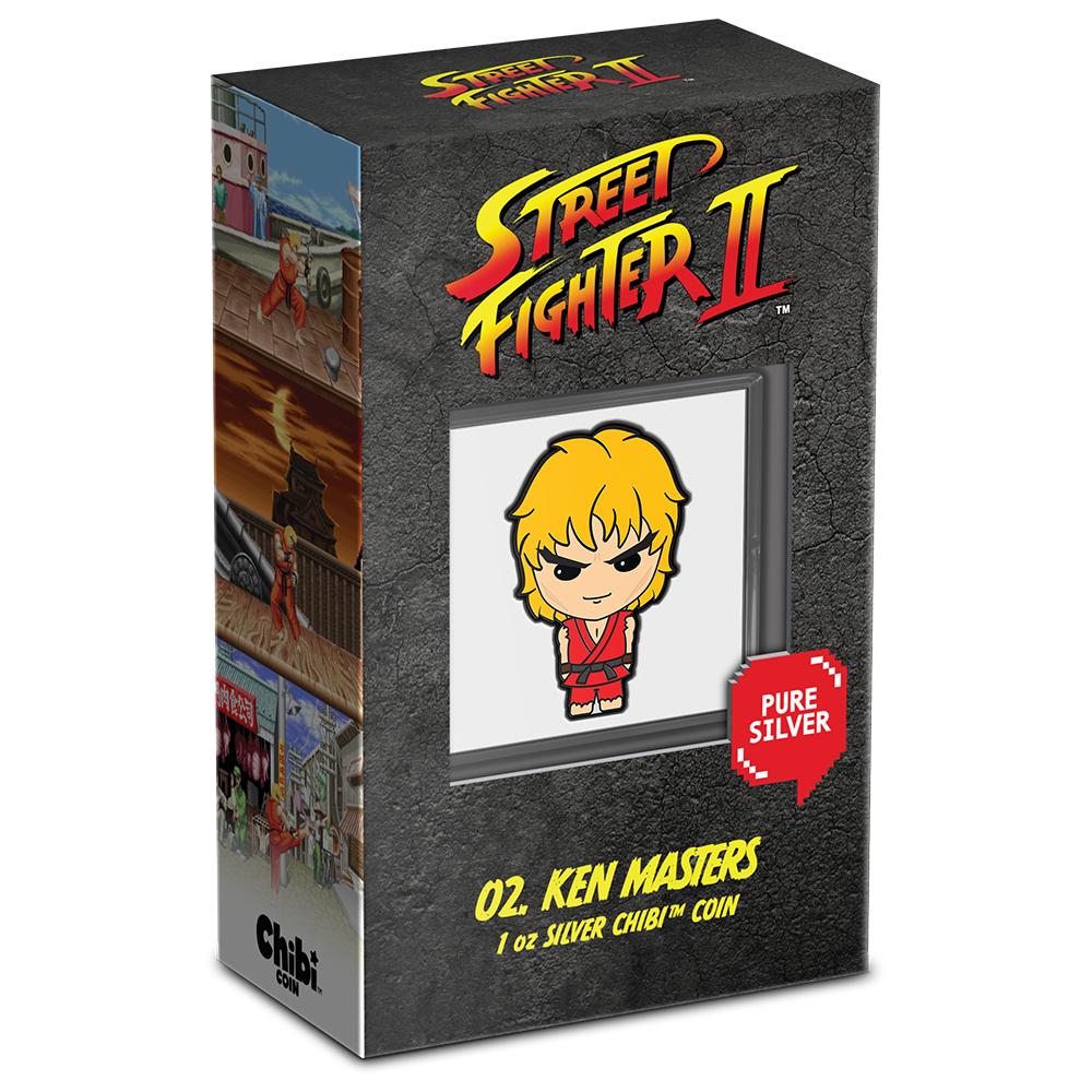 2021 Chibi Coin – Street Fighter - Ken Masters 1oz Silver Coin ...