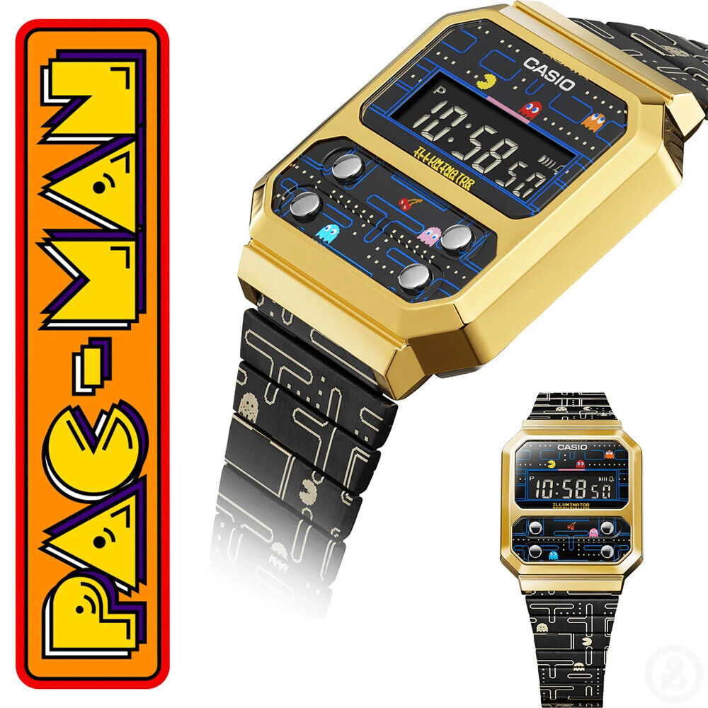 Casio Pac-Man Collaboration A100WEPC-1B Wrist Watch – Thompsons Coins